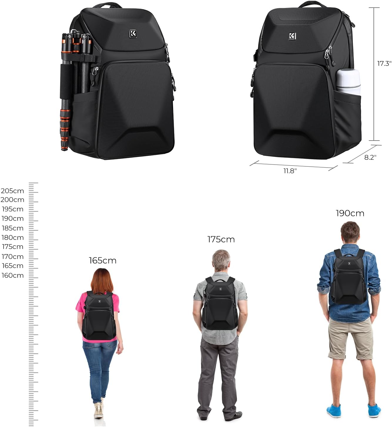 Camera Backpack 20L Star Wander 02(Black) - K&F CONCEPT